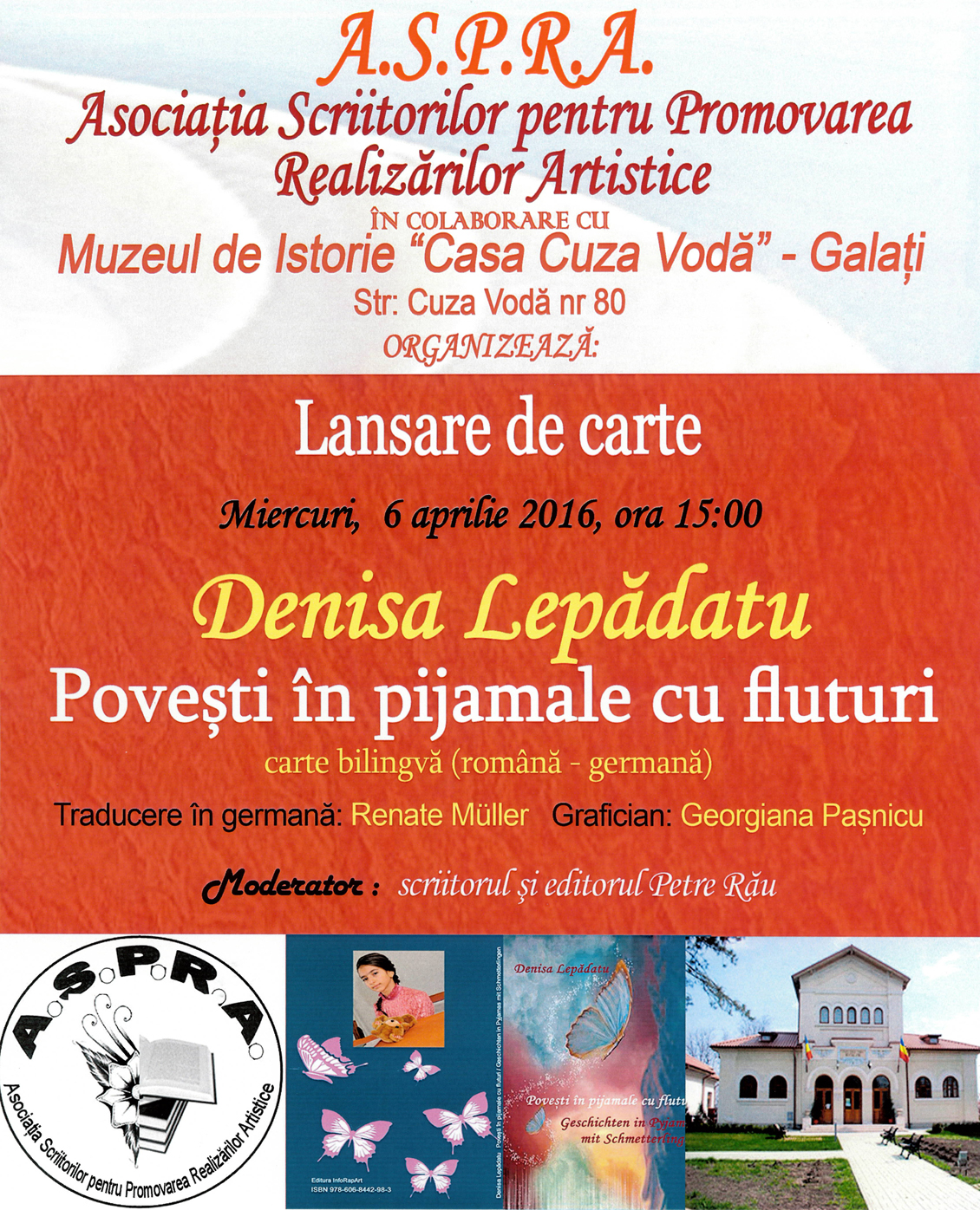 Denisa Lepadatu, carte bilingva