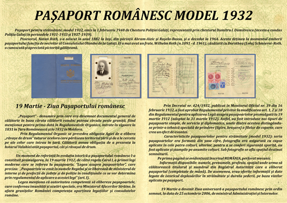 Pasaport romanesc model 1932