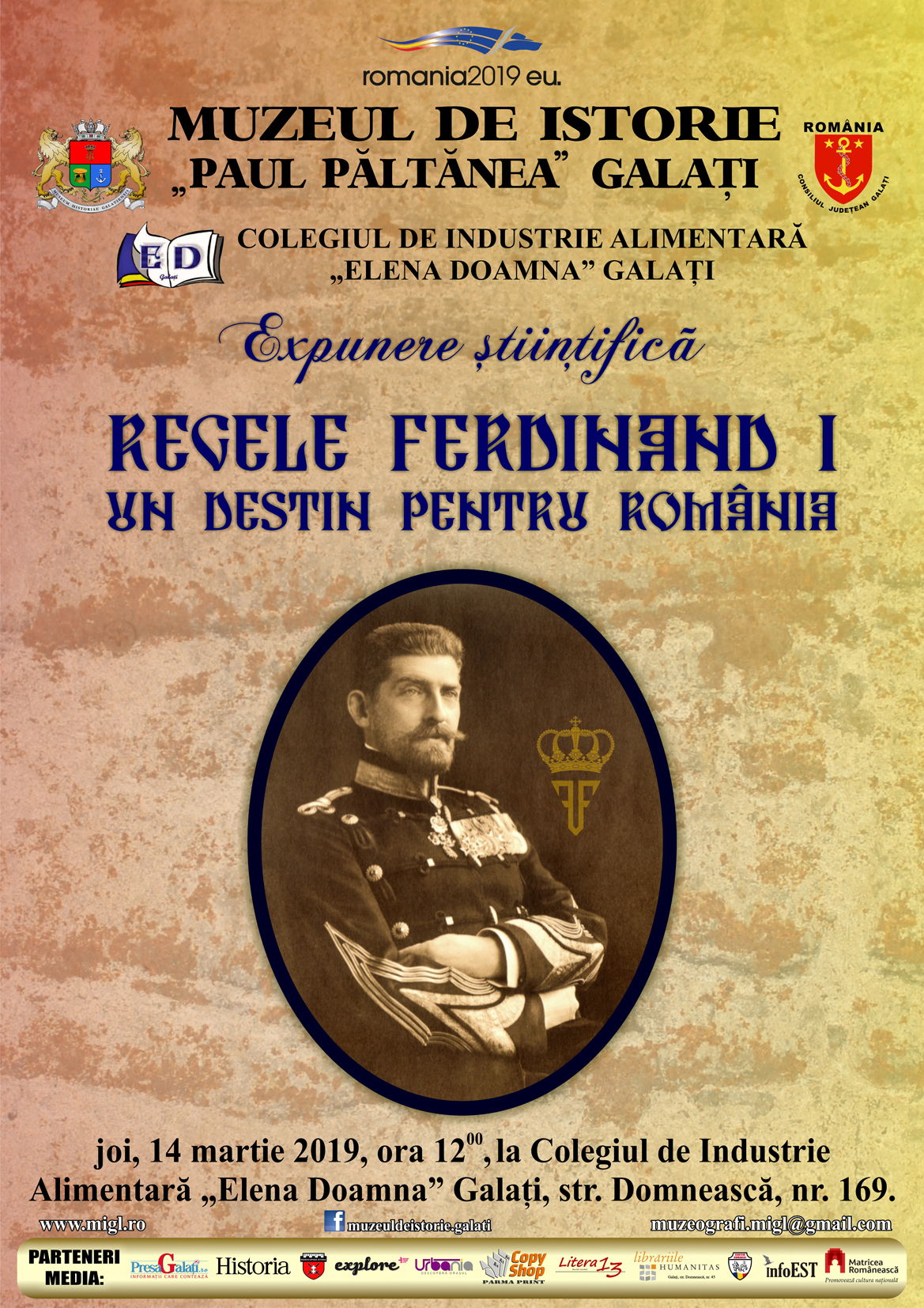 Expunere stiintifica Regele Ferdinand I un destin pentru Romania